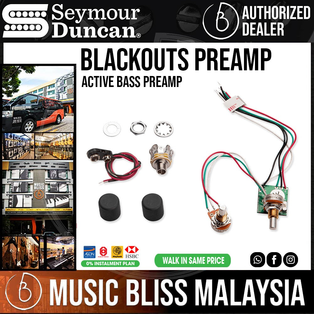 Seymour Duncan Blackout Active Bass Preamp | Music Bliss Malaysia