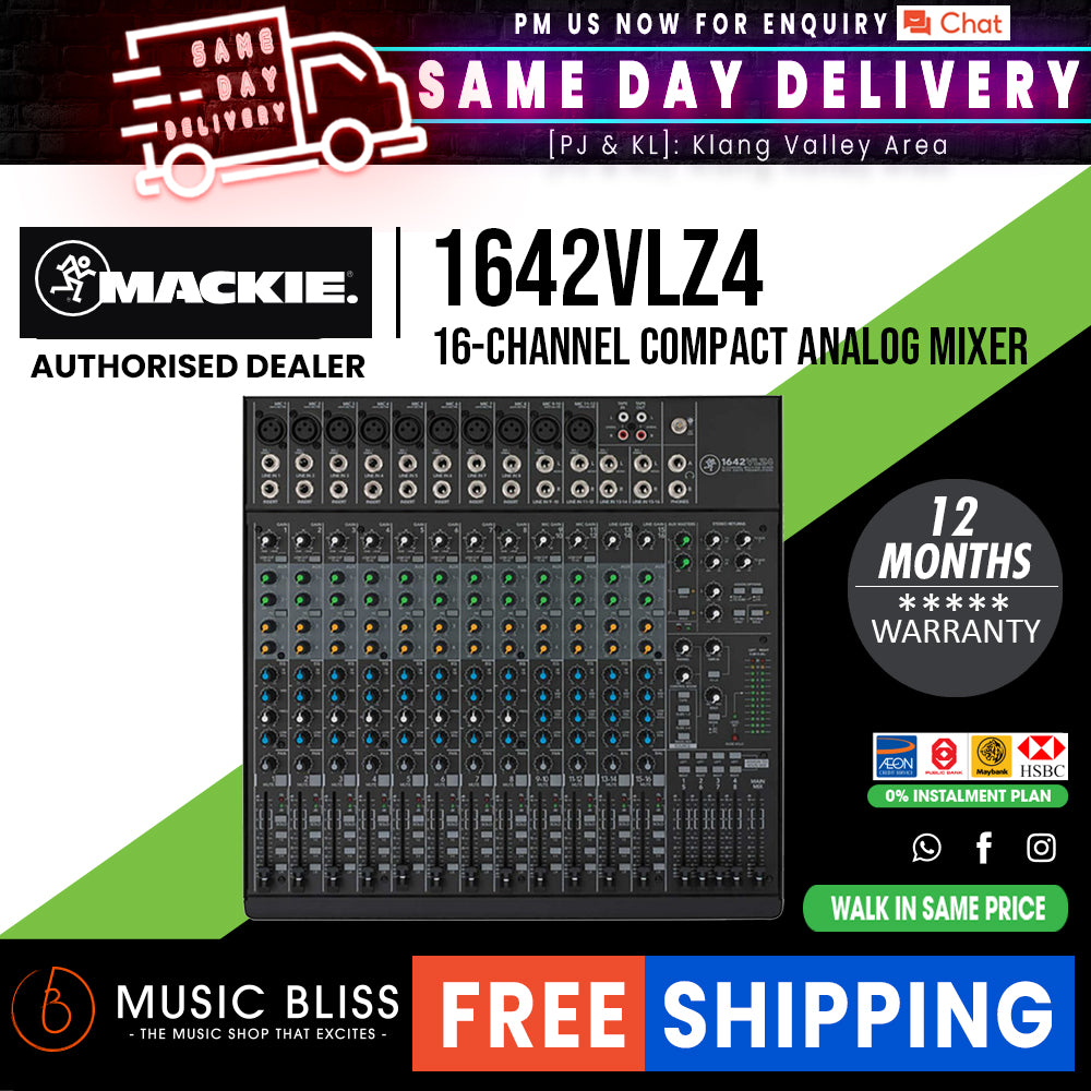 Mackie 1642VLZ4 16-Channel Analog Mixer | Music Bliss Malaysia