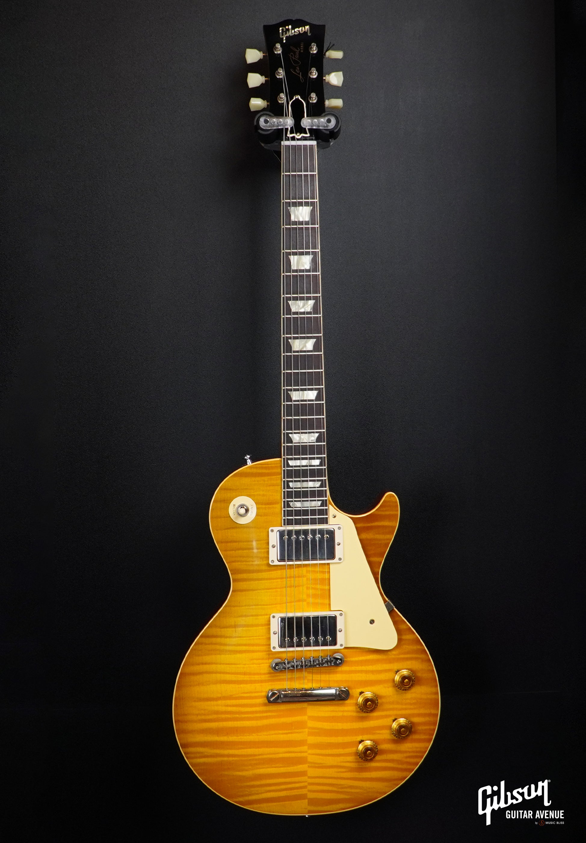 GIBSON 59 LES PAUL STANDARD GREEN LEMON FADE VOS NH | Music Bliss Malaysia