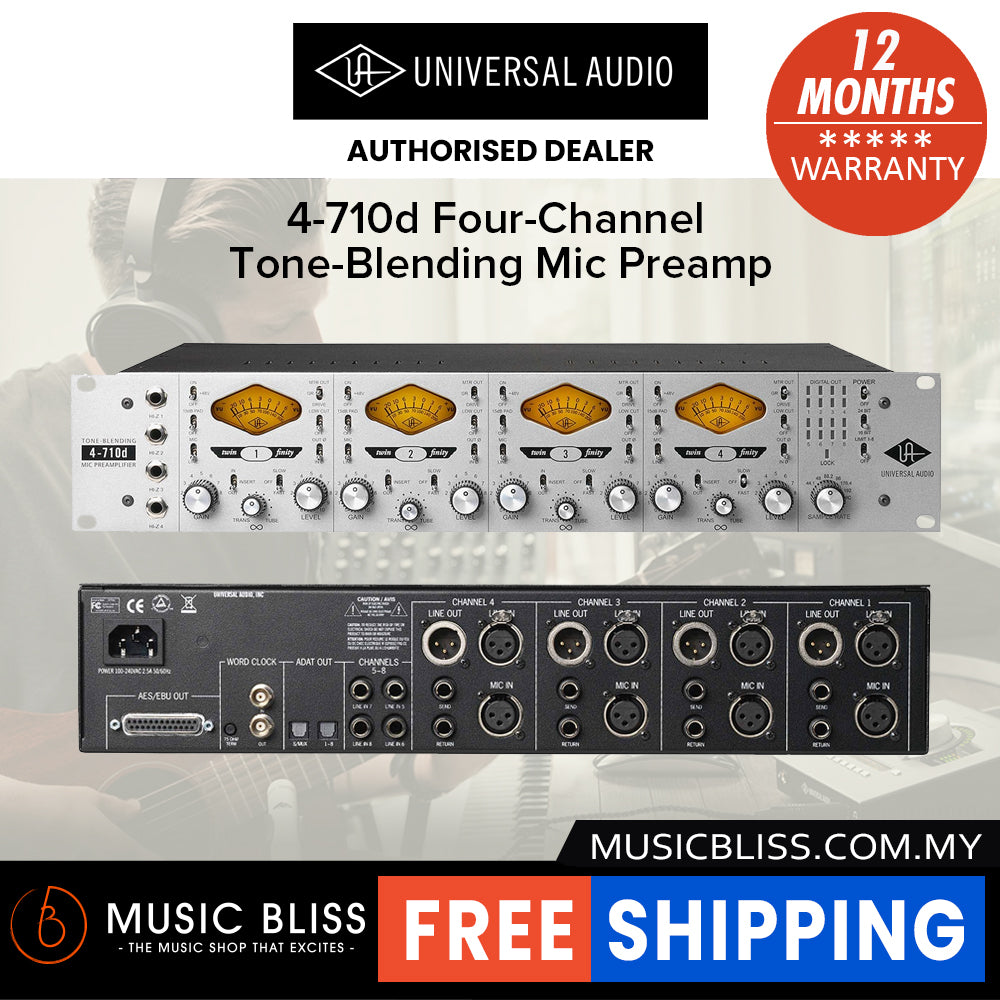 Universal Audio 4-710d 4-channel Microphone Preamp & Compressor *Crazy Sales Promotion* | Music ...