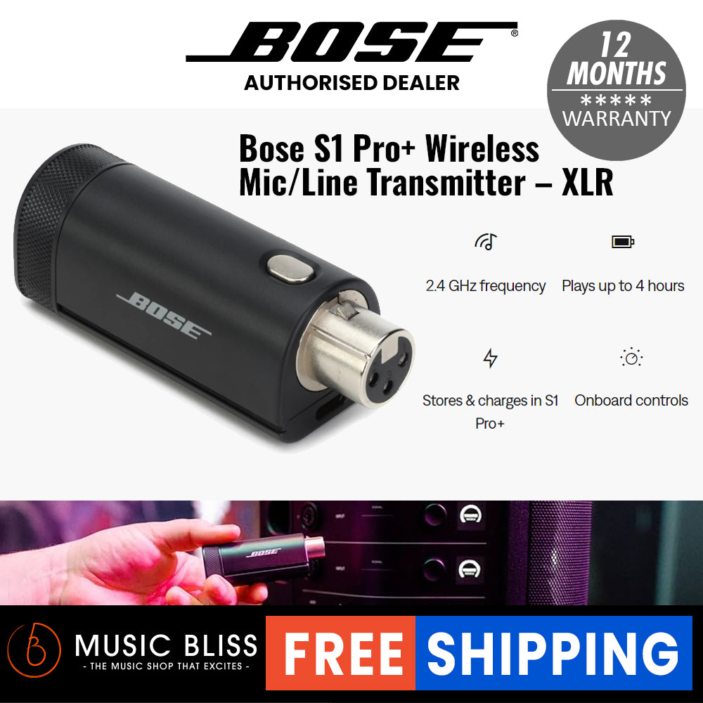 Bose XLR Wireless Mic/Line Transmitter for S1 Pro+ | Music Bliss Malaysia