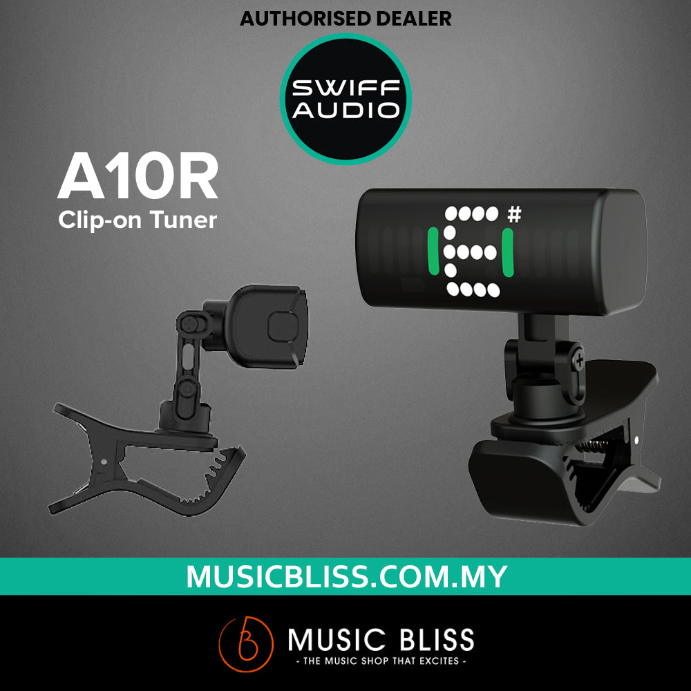 Swiff Audio A10R Rotatable Clip-on LED Mini Bass Guitar Tuner for ...