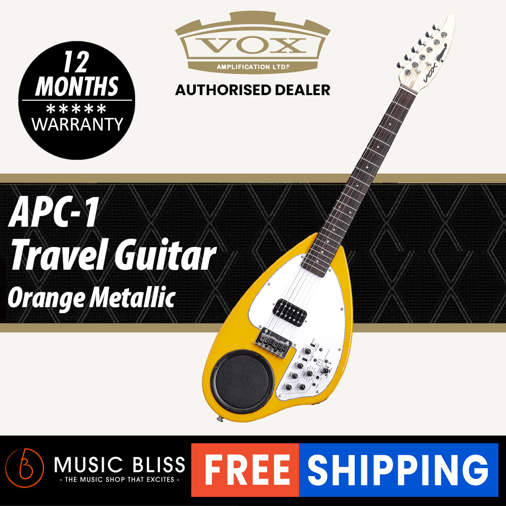 Vox APC-1 Electric Travel Guitar with Built In Amp & Rhythm - Orange ...