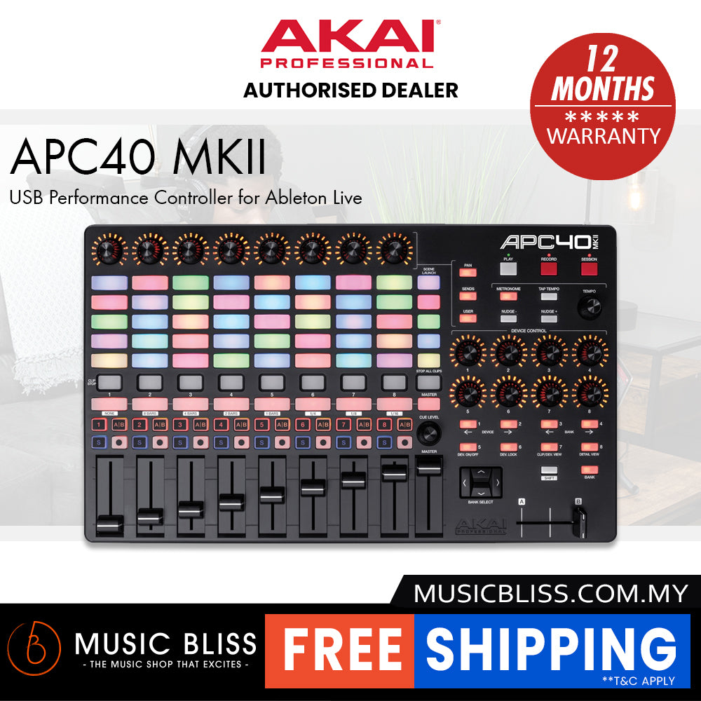 Akai Professional APC40 MKII Pad Controller | Music Bliss Malaysia