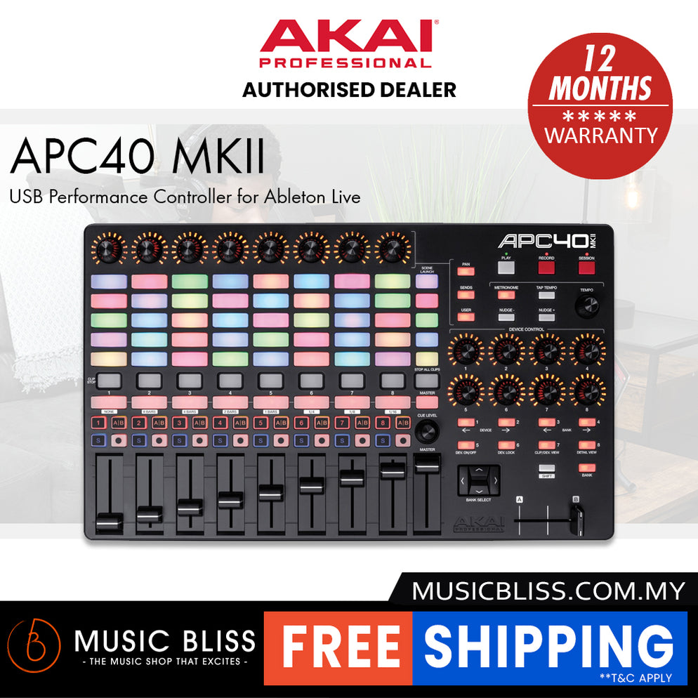 Akai Professional APC40 MKII Pad Controller | Music Bliss Malaysia