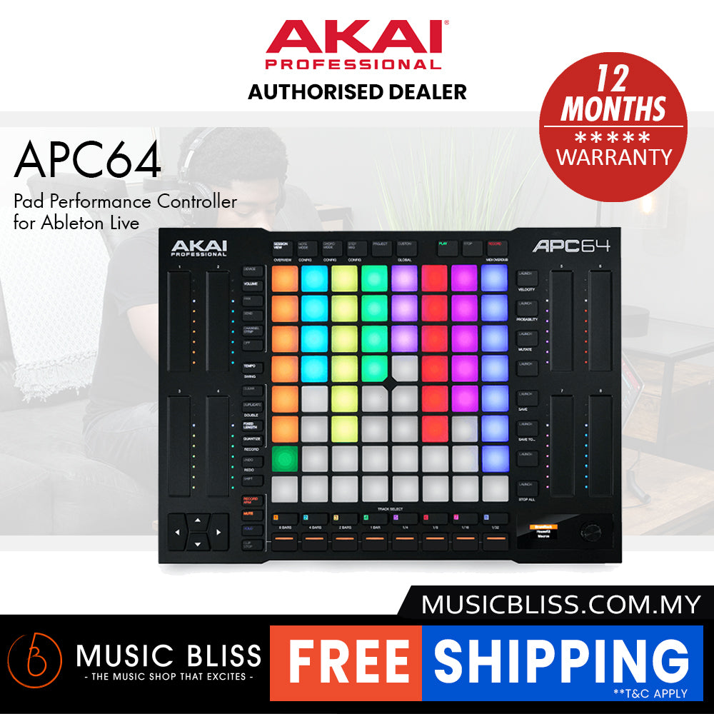 Akai Professional APC64 Pad Performance Controller for Ableton Live ...