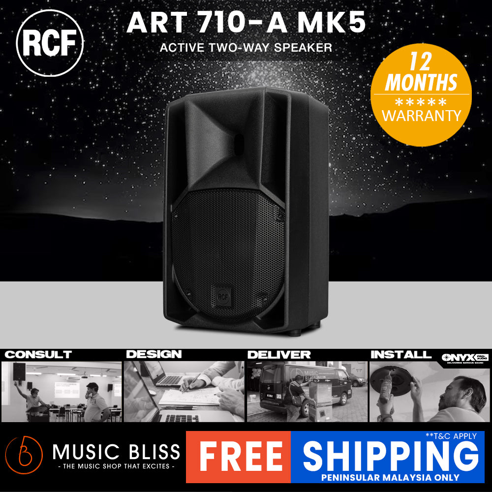 RCF ART 710-A MK5 10" 1400W 2-way Active Powered Speaker (ART710AMK5 ...