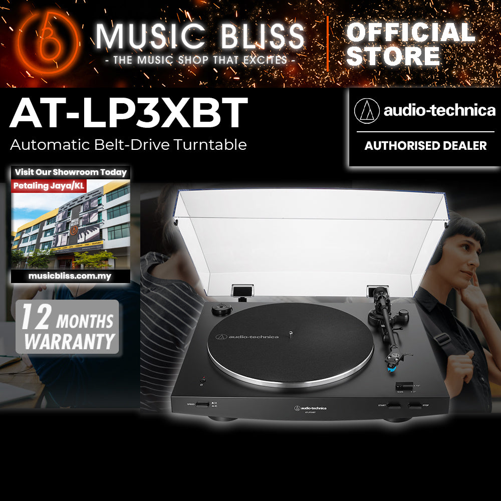 Audio-Technica AT-LP3XBT-BK Fully Automatic Wireless Belt-drive ...