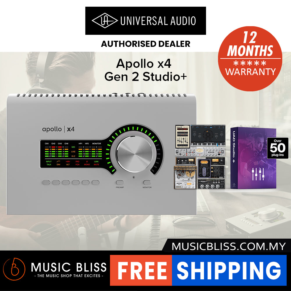 Universal Audio Apollo x4 Gen 2 and Studio+ Thunderbolt Audio Interface ...