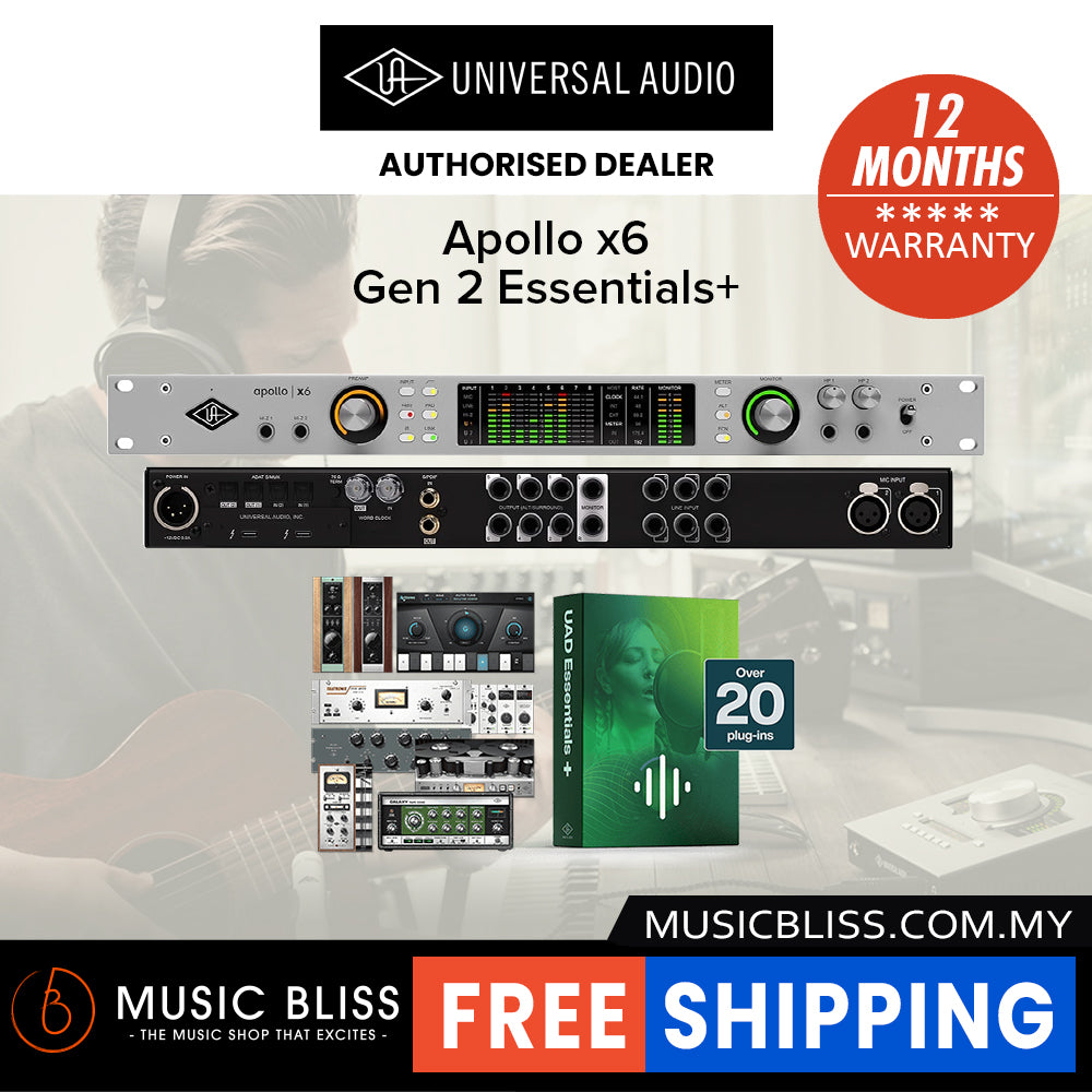 Universal Audio Apollo x6 Gen 2 Essentials+ 16x22 Thunderbolt Audio ...