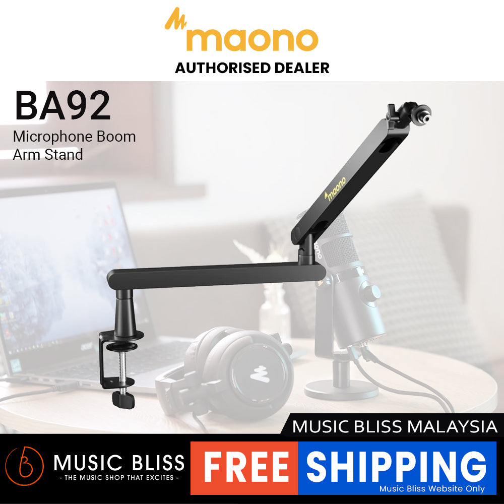 MAONO BA92 Microphone Boom Arm Stand for Professional Podcast/Studio ...