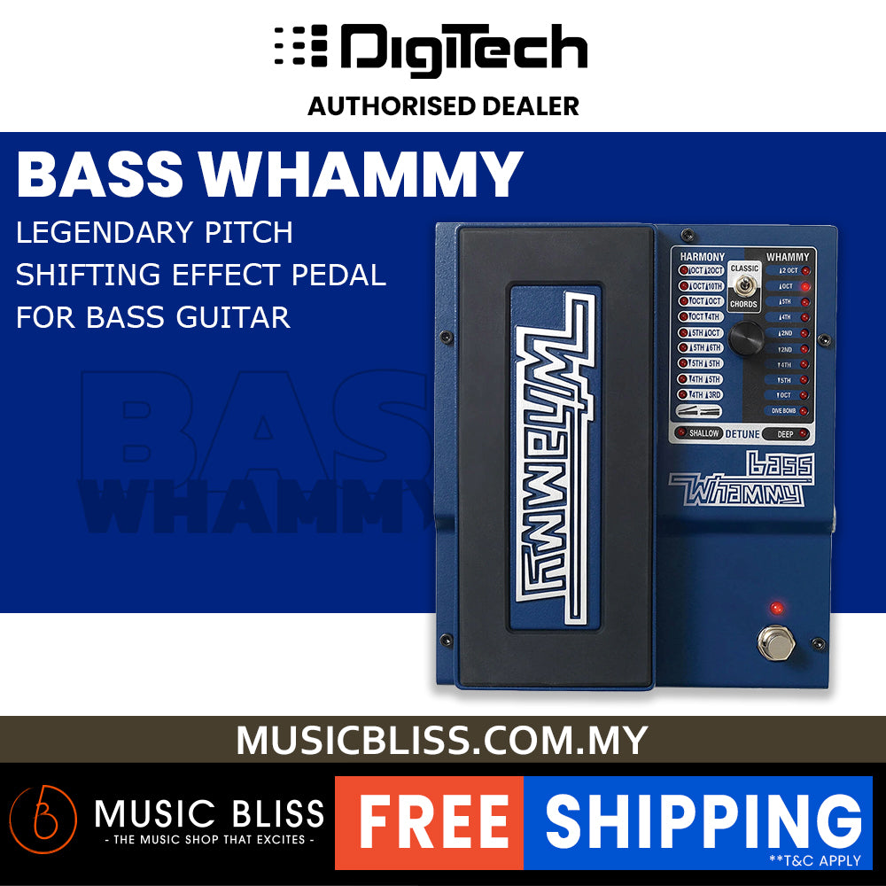 DigiTech Bass Whammy Pitch Shift Bass Pedal | Music Bliss Malaysia