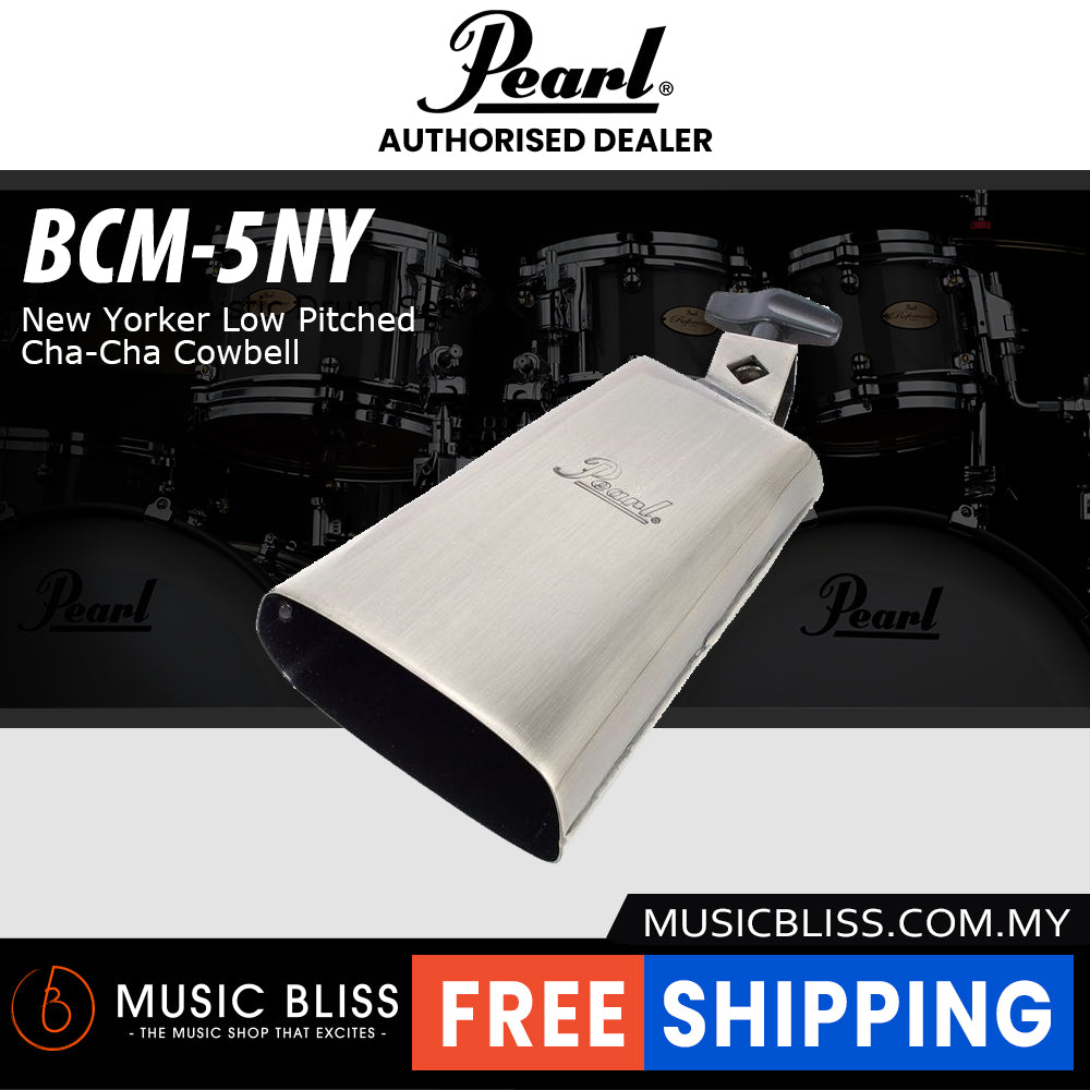 Pearl BCM-5NY New Yorker Low Pitched Cha-Cha Cowbell | Music Bliss Malaysia