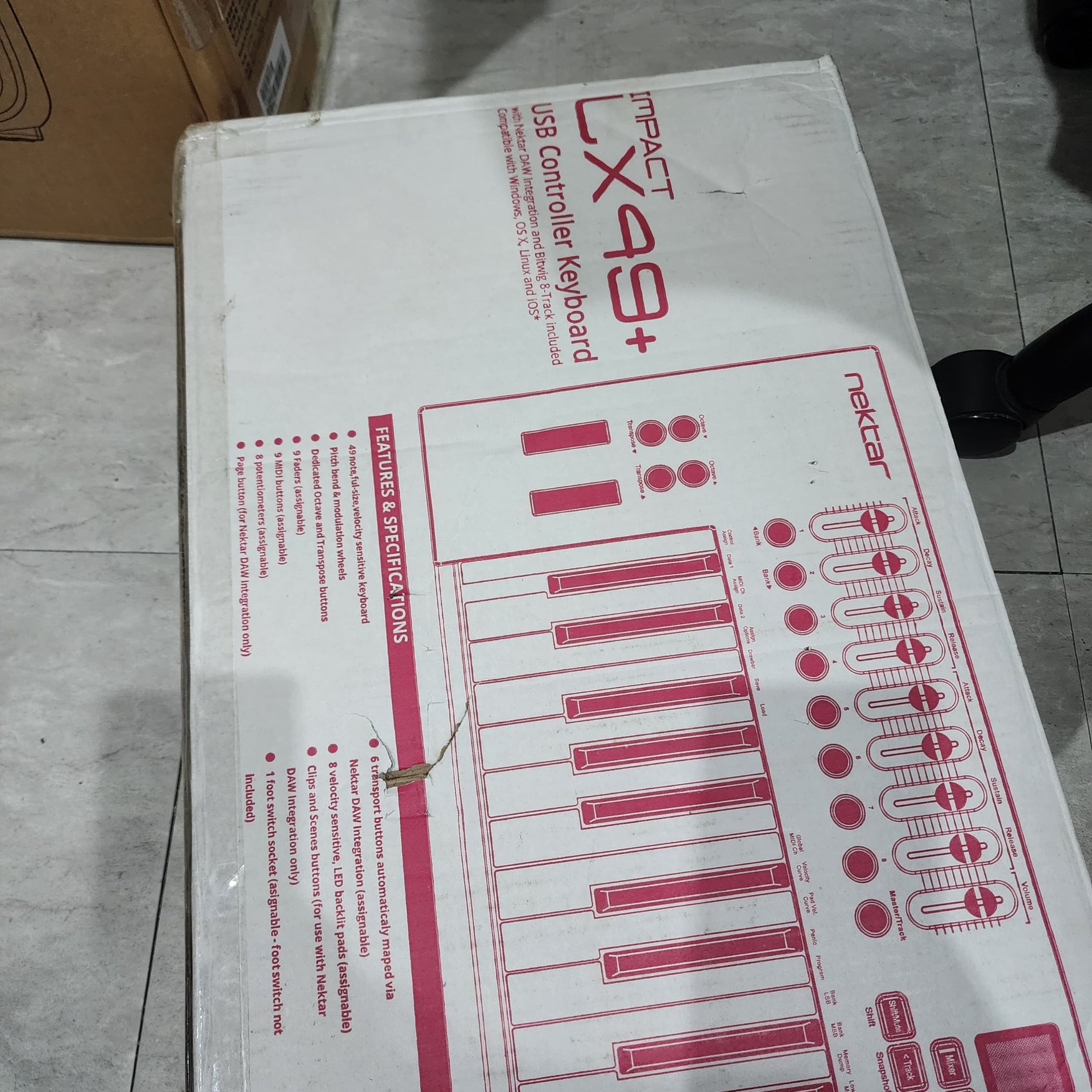 B STOCK (BS-384) Nektar Impact LX49+ 49 Key Synth Action Keys Keyboard ...