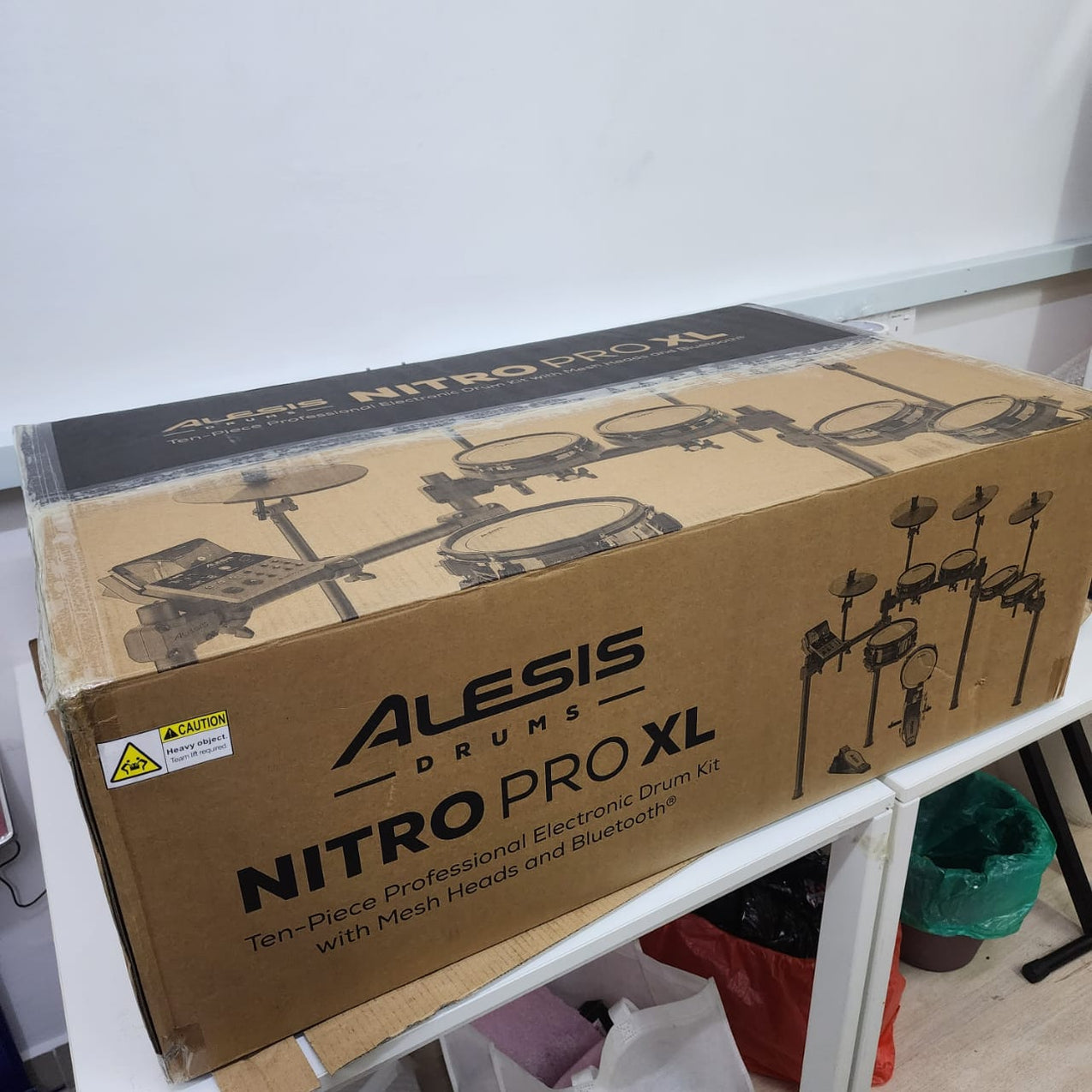 [Opened Unit] Alesis Nitro Pro XL Kit Electronic Drum Set with Drum Mat ...