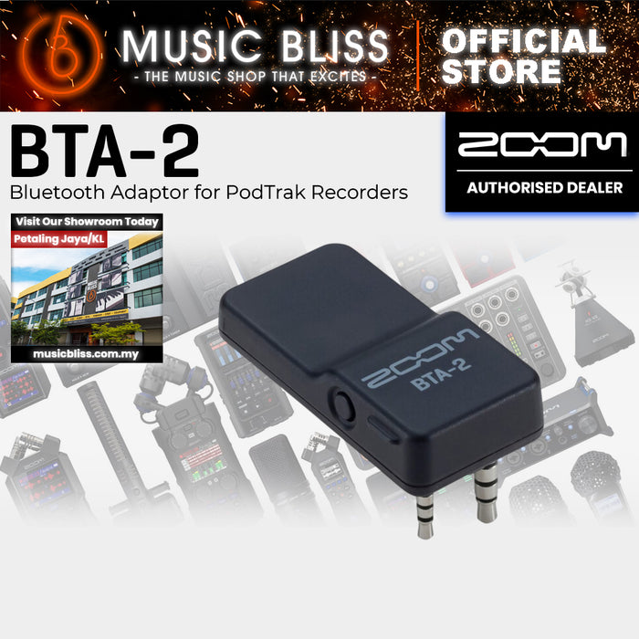 Zoom BTA-2 Bluetooth Adaptor for PodTrak Recorders (BTA2) | Music Bliss ...