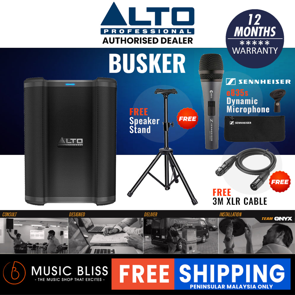 Alto Professional Busker Portable 200-watt Battery-powered PA Speaker ...