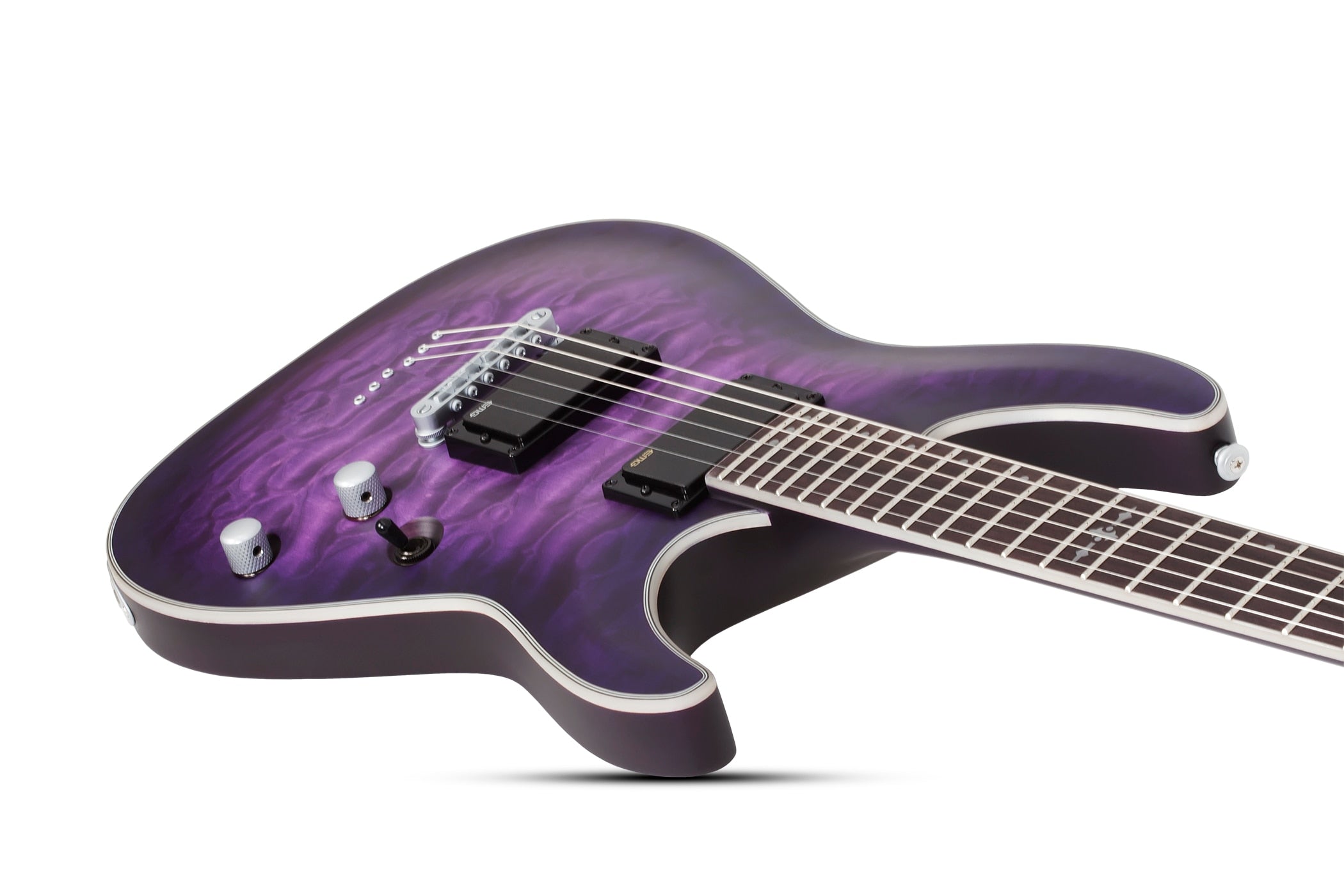 Schecter C-1 Platinum Electric Guitar - Satin Purple Burst | Music ...