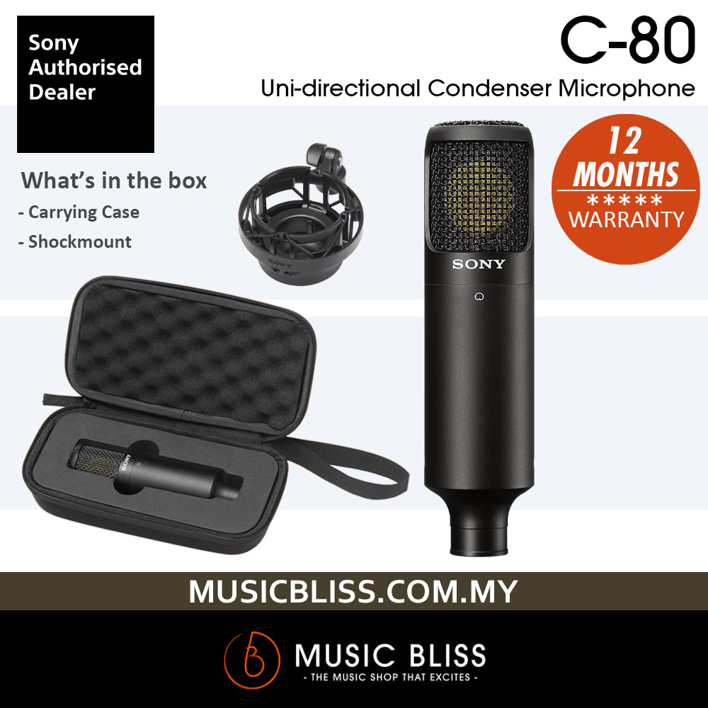 Sony C-80 XLR Condenser Microphone (C80) | Music Bliss Malaysia