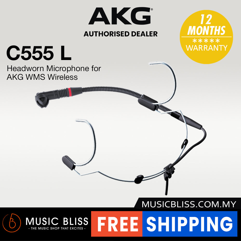 AKG C555 L Headworn Microphone for AKG WMS Wireless | Music Bliss Malaysia