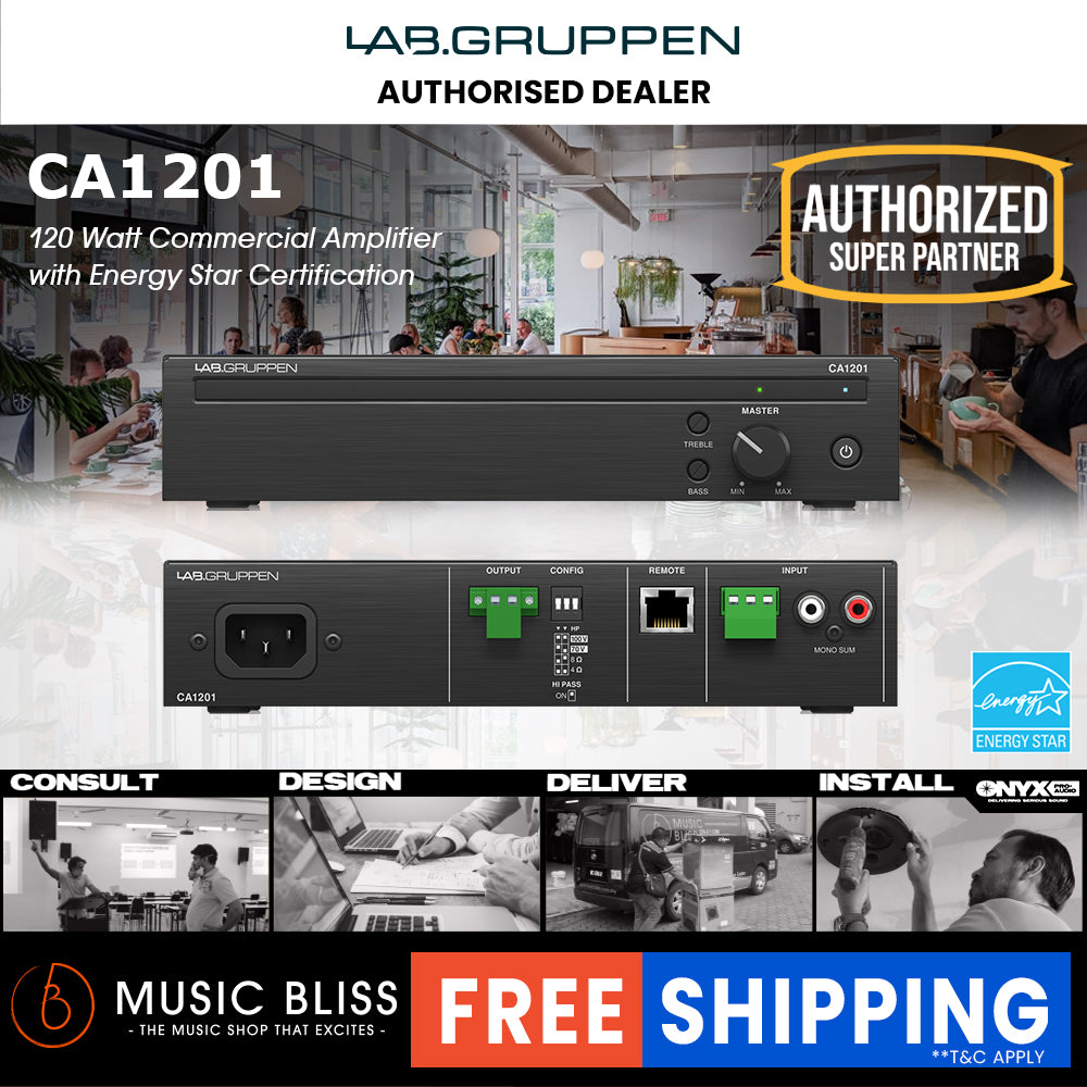 Lab Gruppen CA1201 120-watt Commercial Amplifier with Energy Star ...