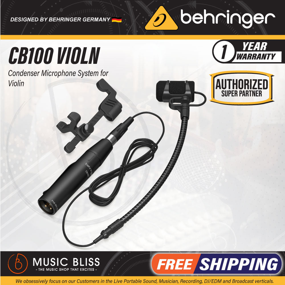 Behringer CB100 Violin Clip-On Cardioid Condenser Microphone Kit for ...