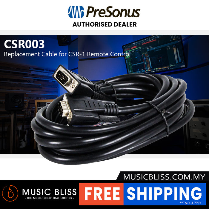 PreSonus Replacement Cable for CSR-1 Remote Control (10') | Music Bliss ...