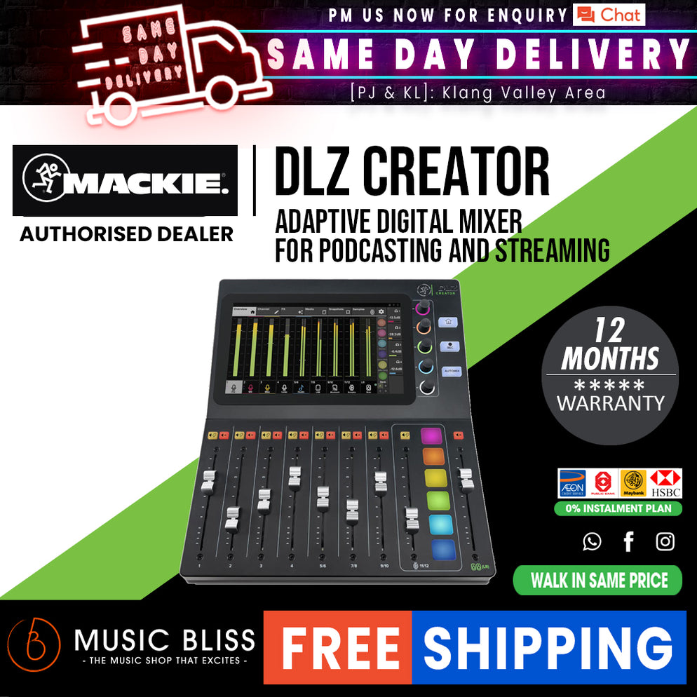 Mackie DLZ Creator 12-channel Digital Mixer | Music Bliss Malaysia