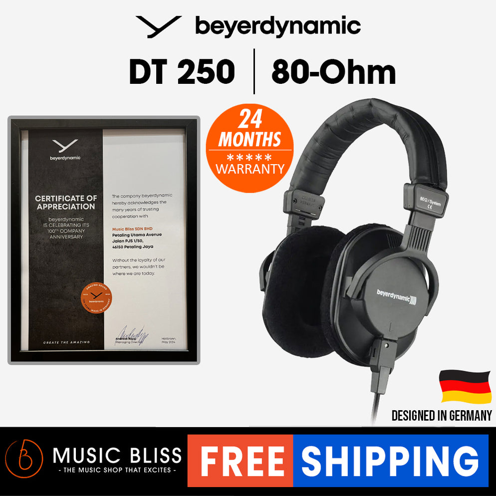 Beyerdynamic DT 250 80 Ohm Lightweight Closed Dynamic Headphone (DT-250 ...