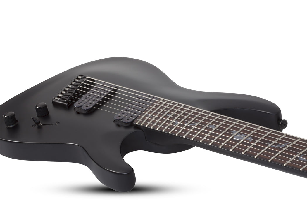 Schecter Damien-8 MS Electric Guitar - Satin Black | Music Bliss Malaysia