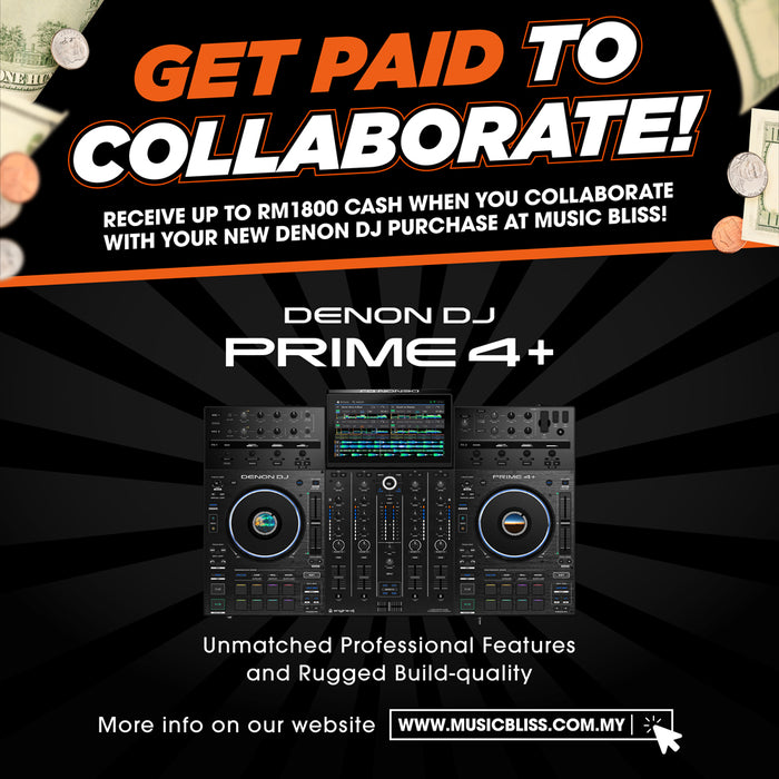 Denon DJ Prime 4+ 4-deck Standalone DJ System | Music Bliss Malaysia