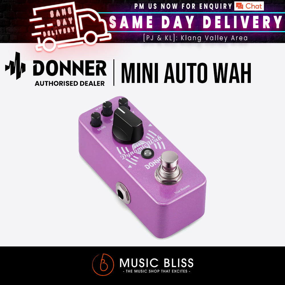Donner Mini Auto Wah Pedal Dynamic Wah Guitar Effect Pedal Envelope ...