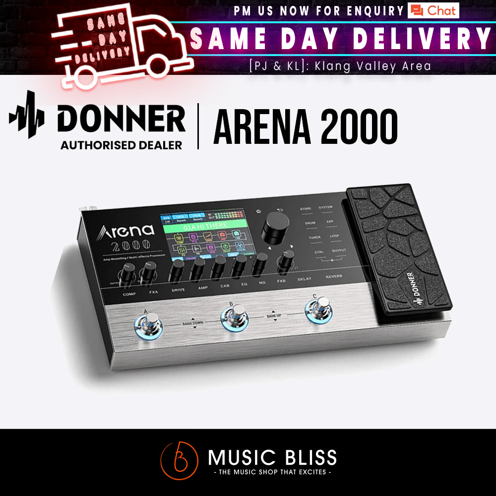 Donner Arena 2000 Multi-Effect Guitar Pedal AMP Modeling Multiple ...