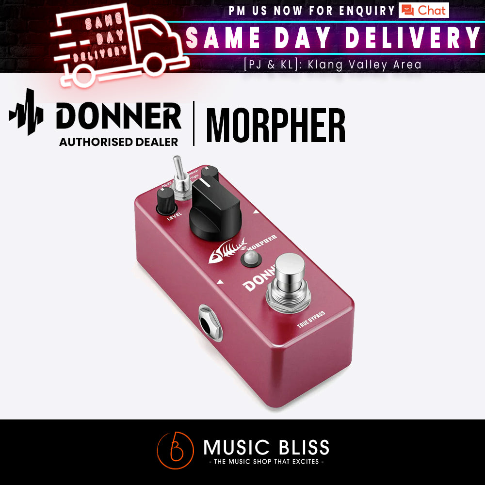 Donner Distortion Guitar Pedal, Morpher Distortion 3 Modes Natural ...