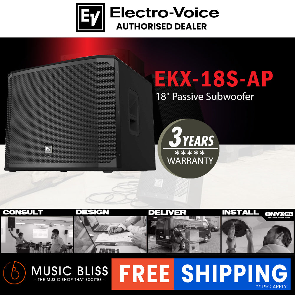EV Electro-Voice EKX-18S 1600W 18" Passive Subwoofer (Electro Voice ...