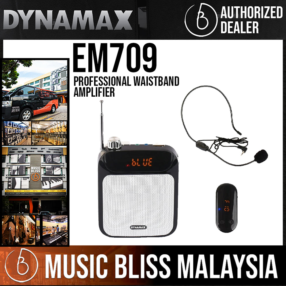 Dynamax EM709 Professional Waistband Amplifier | Music Bliss Malaysia