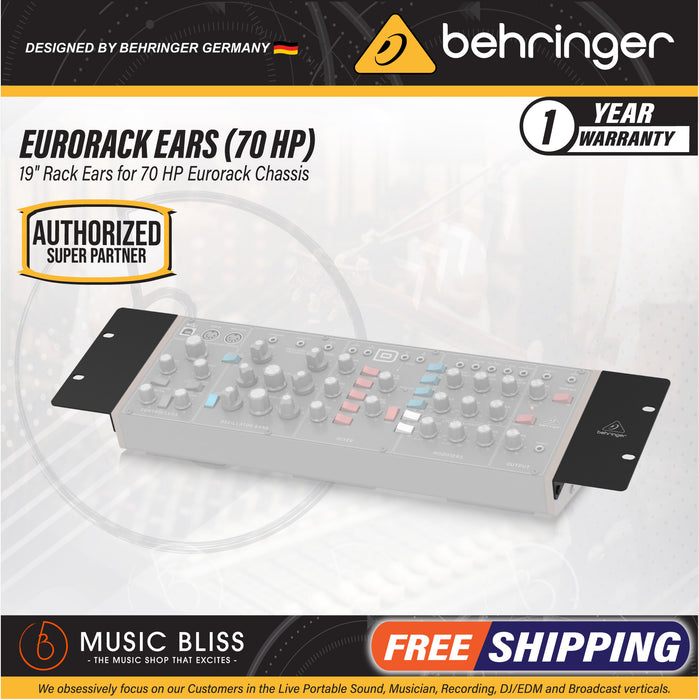 Behringer Rack ears for 70 HP Eurorack Chassis | Music Bliss Malaysia