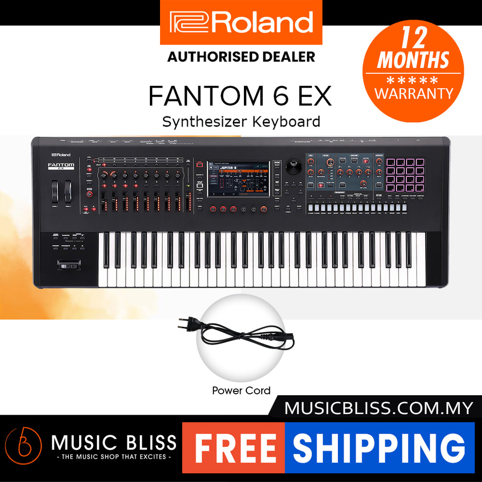 Roland FANTOM 6 EX Synthesizer Workstation (FANTOM6EX/ FANTOM-6 EX ...