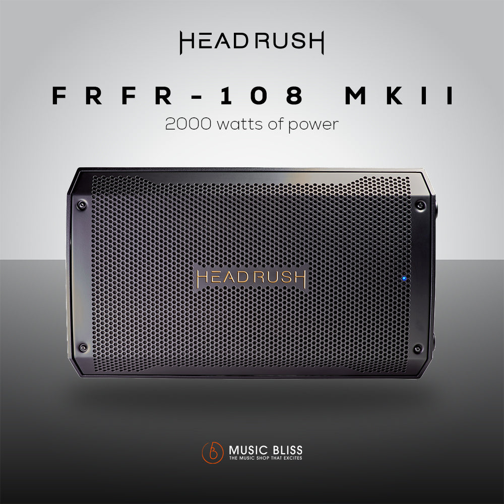 Headrush FRFR-108 MKII 2000W 1x8" Powered Guitar Cabinet | Music Bliss ...