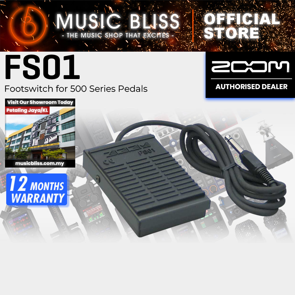 Zoom FS01 Footswitch for 500 Series Pedals | Music Bliss Malaysia