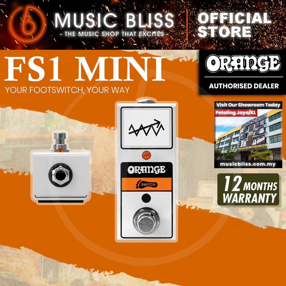 Orange FS-1 Single Button Footswitch - Mini (FS1) | Music Bliss Malaysia