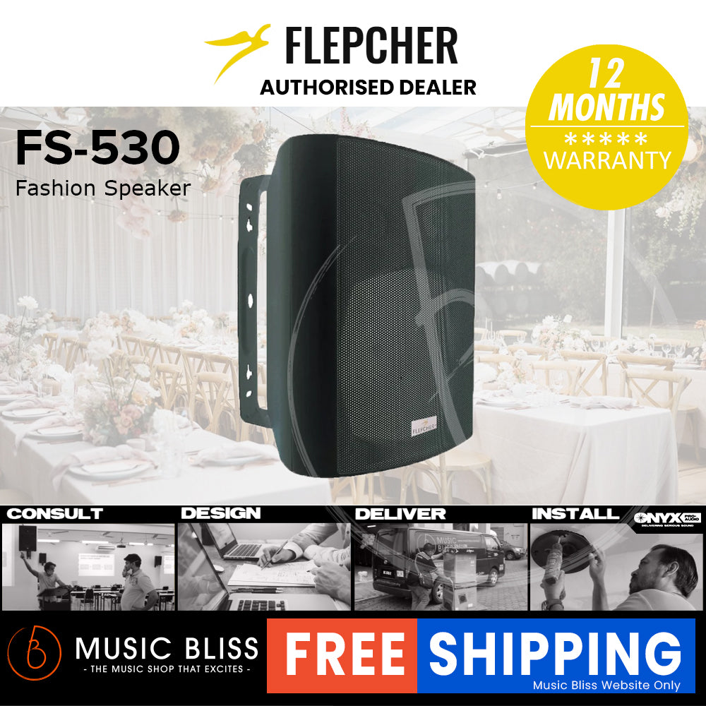 Flepcher FS-530B Fashion Speaker - Black (FS530 / FS 530) | Music Bliss ...