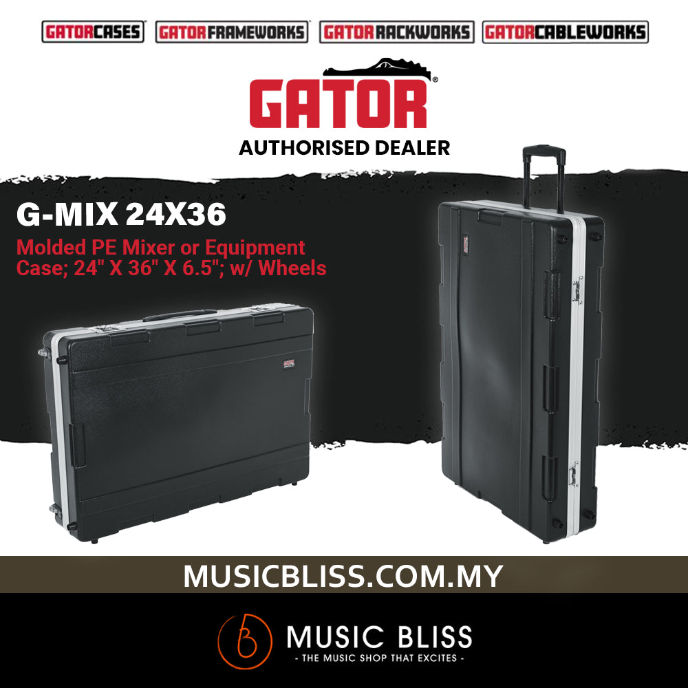 Gator G-MIX 24x36 ATA Mixer Case with Wheels and Tow Handle | Music ...