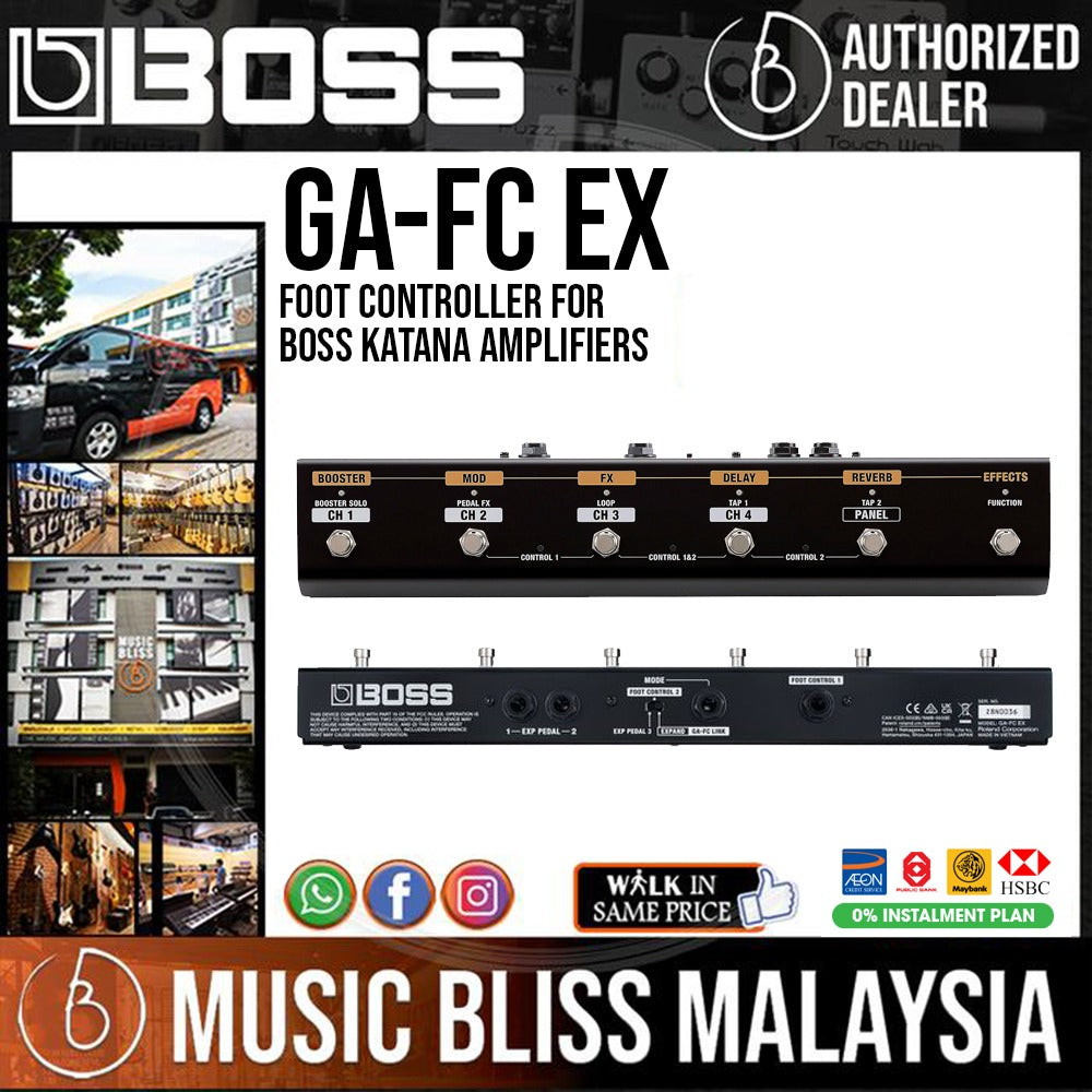 Boss GA-FC EX Foot Controller for BOSS Katana Amplifiers (GAFCEX) | Music Bliss Malaysia