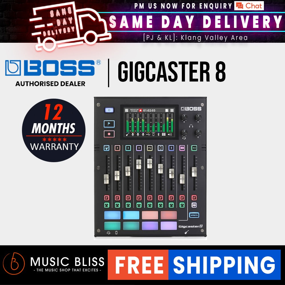 Boss Gigcaster 8 Streaming Mixer | Music Bliss Malaysia