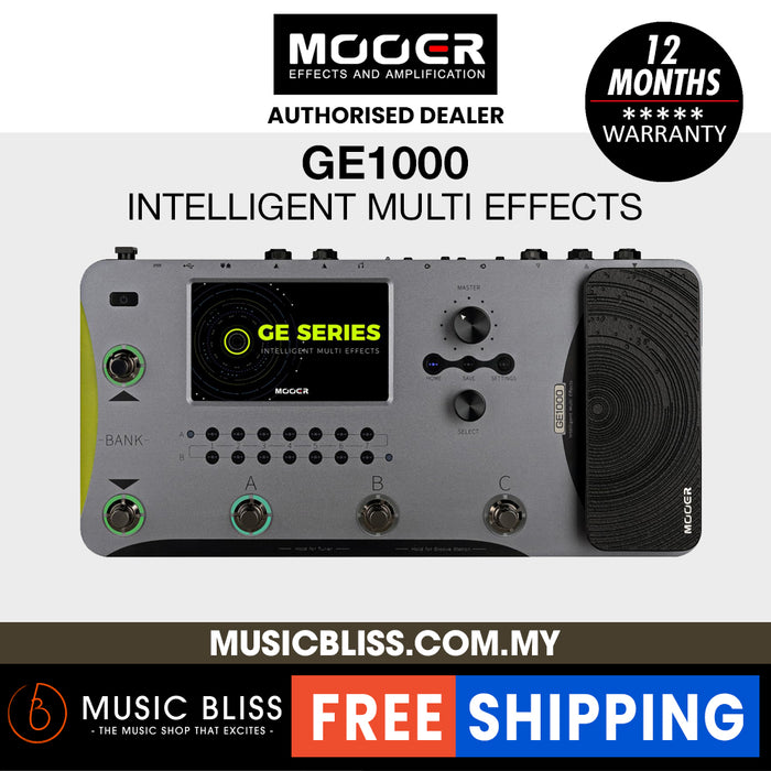 Mooer GE1000 Guitar Amp Modelling and Multi Effects Pedal with Touch ...