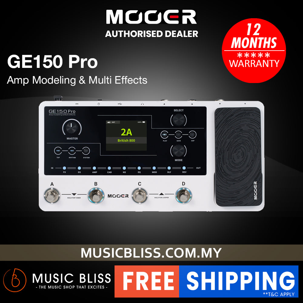 Mooer GE150 PRO - Amp Modeling & Multi Effects | Music Bliss Malaysia