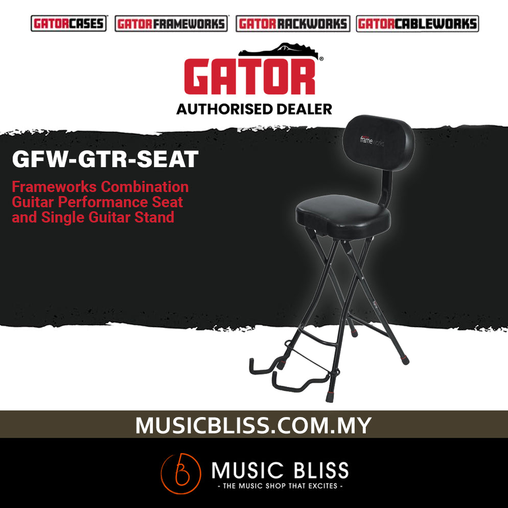 Gator Frameworks GFW-GTR-SEAT Guitar Performance Seat & Single-Guitar ...