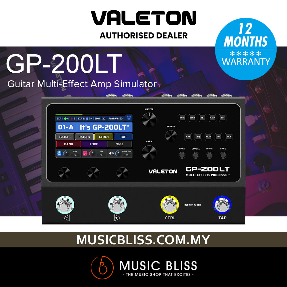Valeton GP-200LT Guitar Multi-Effect Amp Simulator - Black | Music ...