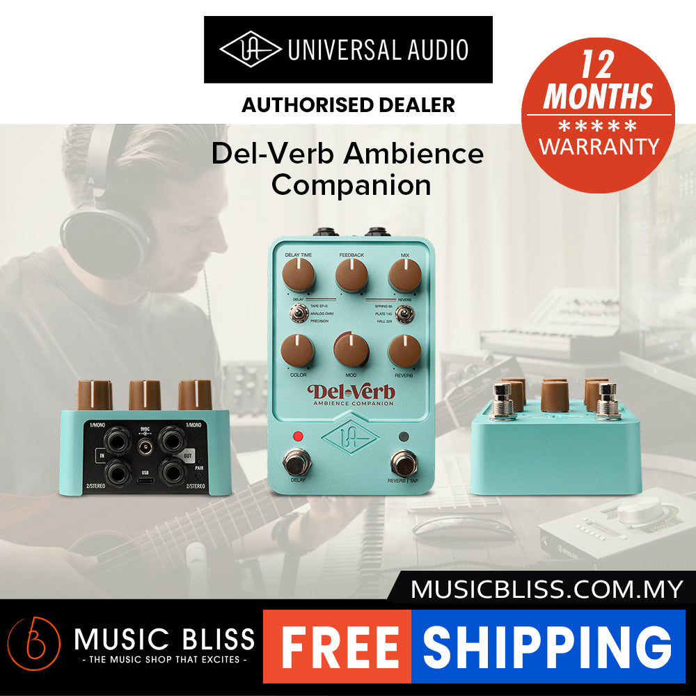 Universal Audio Del-Verb Ambience Companion Reverb and Delay Pedal ...